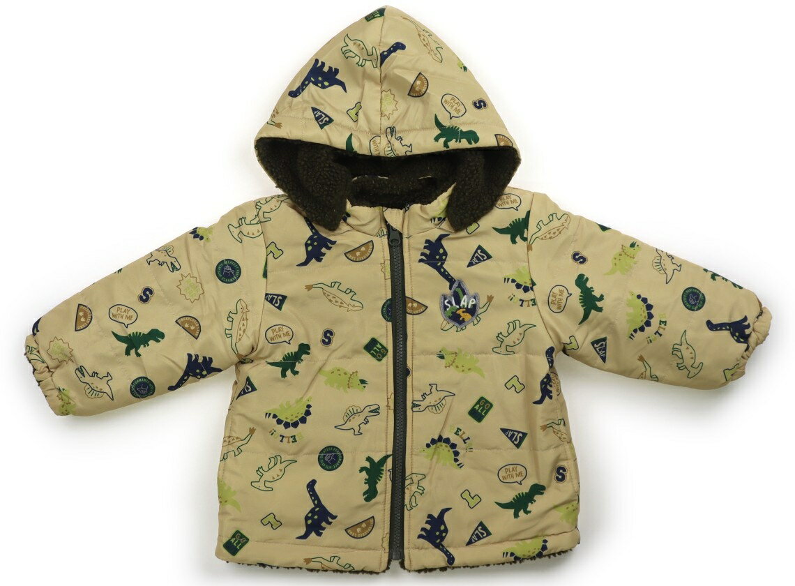 　ブランド 　SLAP SLIP(スラップスリップ) 　カテゴリー 　コート・ジャンパー 　サイズ 　90サイズ 　色 　オリーブ、ベージュ、恐竜 　状態 　★★★ 　記名 　なし 　ジャンル 　Boy ボアと柄のリバーシブル仕様。中綿の暖...