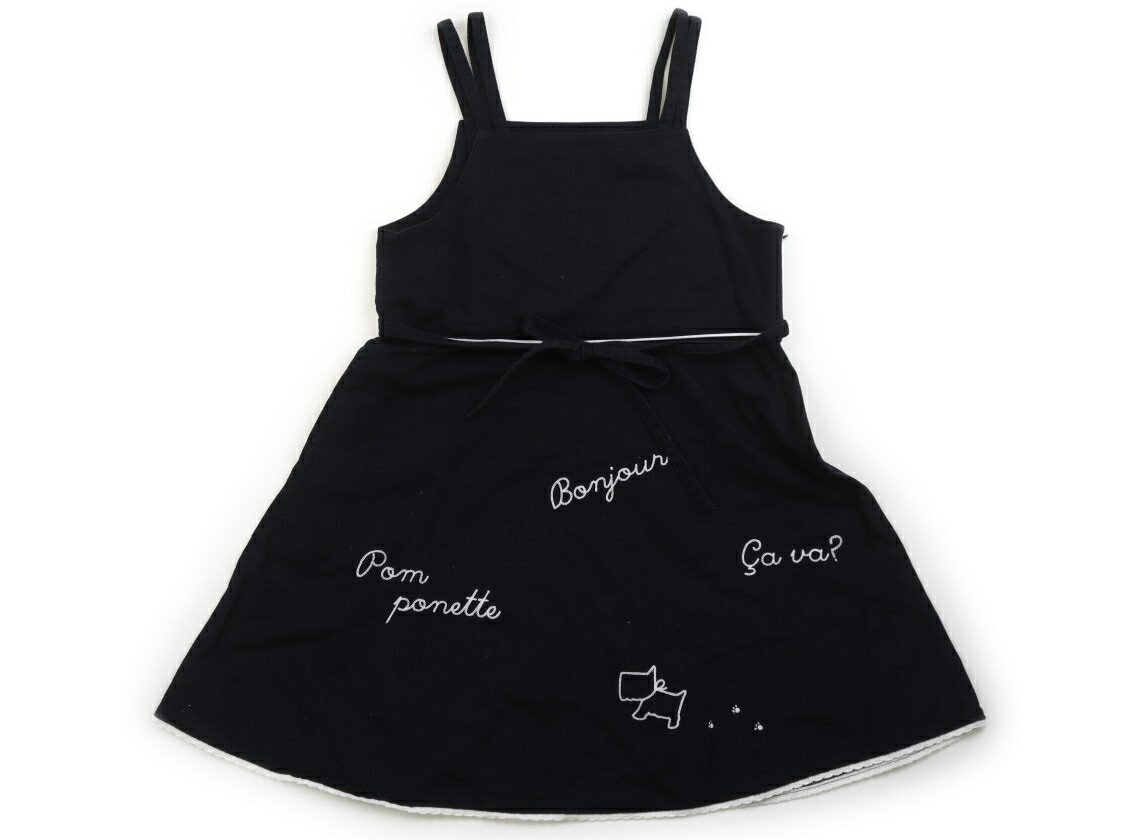 　ブランド 　pom ponette(ポンポネット) 　カテゴリー 　ジャンパースカート 　サイズ 　130サイズ 　色 　ネイビー 　状態 　★★ 　記名 　なし 　ジャンル 　Girl 裏地なし、軽い仕立てです。綿100％。肩紐の調節が...