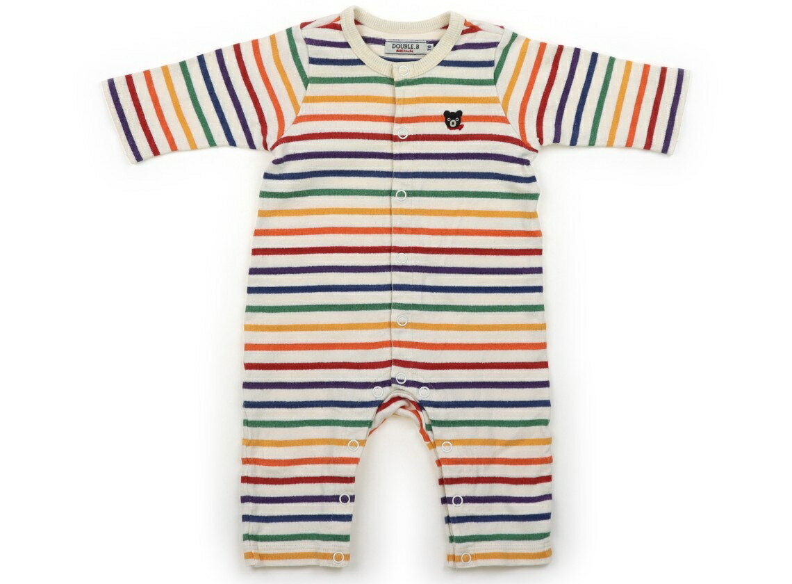 　ブランド 　Double B(ダブルB) 　カテゴリー 　カバーオール 　サイズ 　70サイズ 　色 　アイボリー、マルチカラーボーダー 　状態 　★★★ 　記名 　なし 　ジャンル 　Boy 全体的にやや毛羽立ちが見られますが、まだまだ...