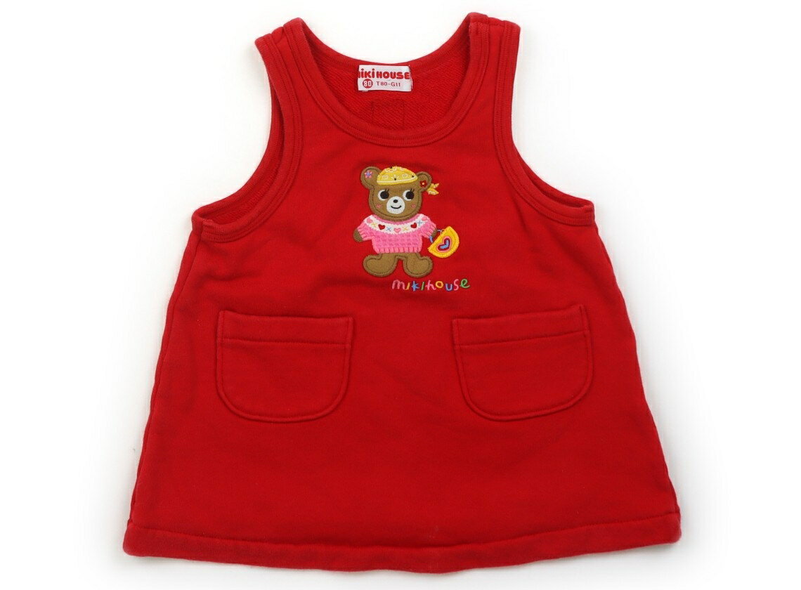 　ブランド 　miki HOUSE(ミキハウス) 　カテゴリー 　ジャンパースカート 　サイズ 　80サイズ 　色 　レッド 　状態 　★★★ 　記名 　なし 　ジャンル 　Girl スウェット。全体的に使用感がありますが、特に目立つ汚れは...