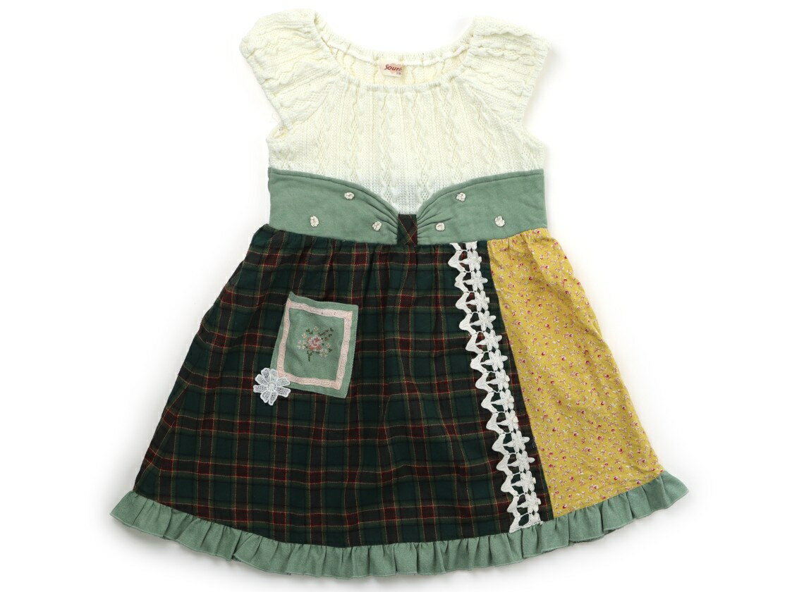 　ブランド 　Souris(スーリー) 　カテゴリー 　ワンピース 　サイズ 　130サイズ 　色 　オフホワイト、緑 　状態 　★★ 　記名 　なし 　ジャンル 　Girl 所々に毛羽立ちと毛玉あり。 ＊【状態】【サイズ】に関しての詳しい...