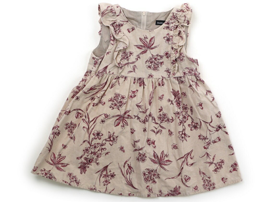 　ブランド 　BeBe(べべ) 　カテゴリー 　ジャンパースカート 　サイズ 　90サイズ 　色 　ライトピンク、花柄、フリル 　状態 　★★★ 　記名 　なし 　ジャンル 　Girl コーデュロイワンピース。背中ファスナーです。上身頃のみ...