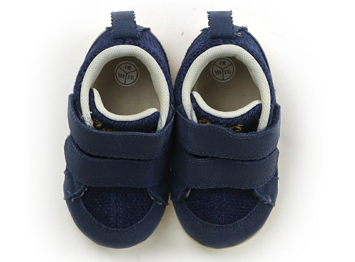 　ブランド 　Asics(アシックス) 　カテゴリー 　スニーカー 　サイズ 　靴12cm〜 　色 　ネイビー、やまぶき色 　状態 　★★ 　記名 　あり（タグ） 　ジャンル 　Boy 12.5cm。裏の黄ばみと汚れ、内側に黄ばみ、本体に色...
