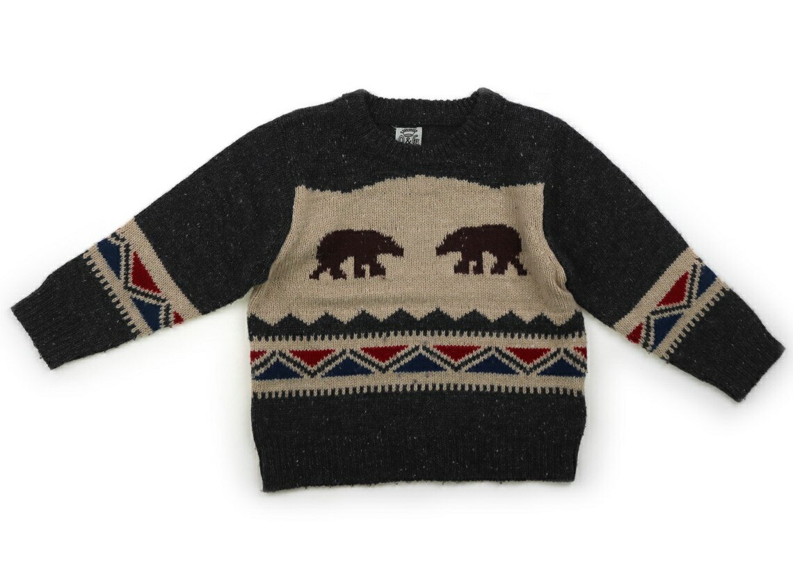 　ブランド 　Ocean & Ground(オーシャンアンドグラウンド) 　カテゴリー 　ニット・セーター 　サイズ 　110サイズ 　色 　グレー他 　状態 　★★★ 　記名 　なし 　ジャンル 　Boy アクリル・ウール素材。全体的に毛...