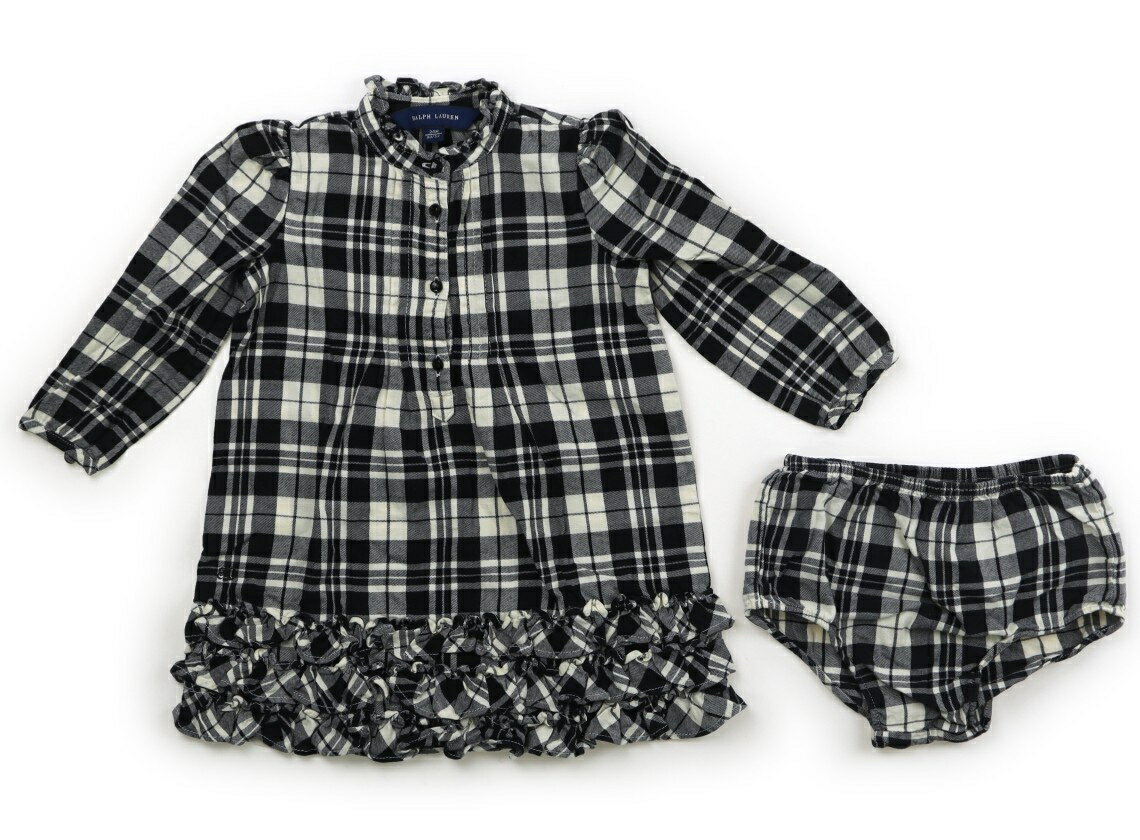 　ブランド 　Ralph Lauren(ラルフローレン) 　カテゴリー 　ワンピース 　サイズ 　90サイズ 　色 　オフホワイト、黒、チェック 　状態 　★★（返品不可） 　記名 　なし 　ジャンル 　Girl ブルマ付き。コットン製、裏...