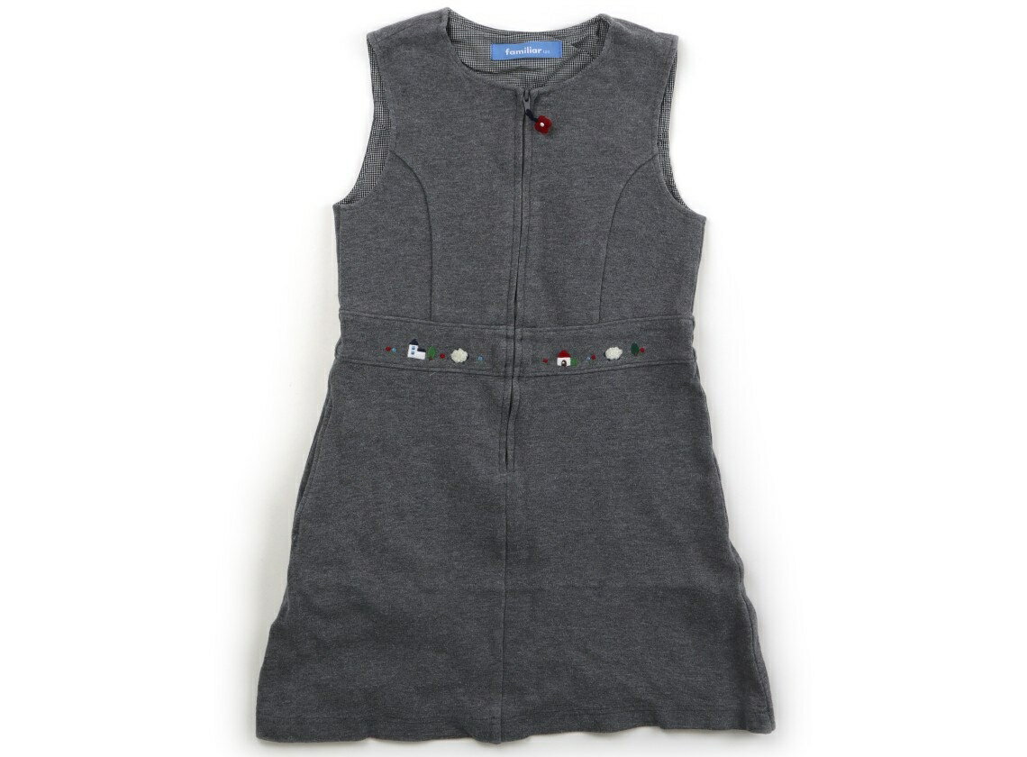 　ブランド 　familiar(ファミリア) 　カテゴリー 　ジャンパースカート 　サイズ 　120サイズ 　色 　グレー・チェック 　状態 　★★（返品不可） 　記名 　なし 　ジャンル 　Girl 厚手のトレーナー地・上身頃前ファスナー...