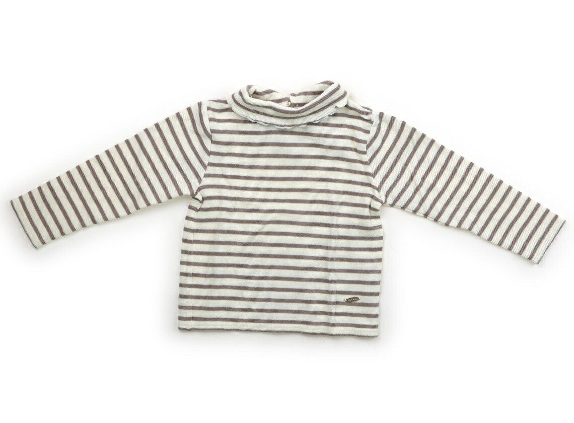 　ブランド 　petit main(プティマイン) 　カテゴリー 　Tシャツ・カットソー 　サイズ 　110サイズ 　色 　アイボリー・グレージュ・ボーダー 　状態 　★★★ 　記名 　なし 　ジャンル 　Girl 綿100％。薄裏起毛のニ...