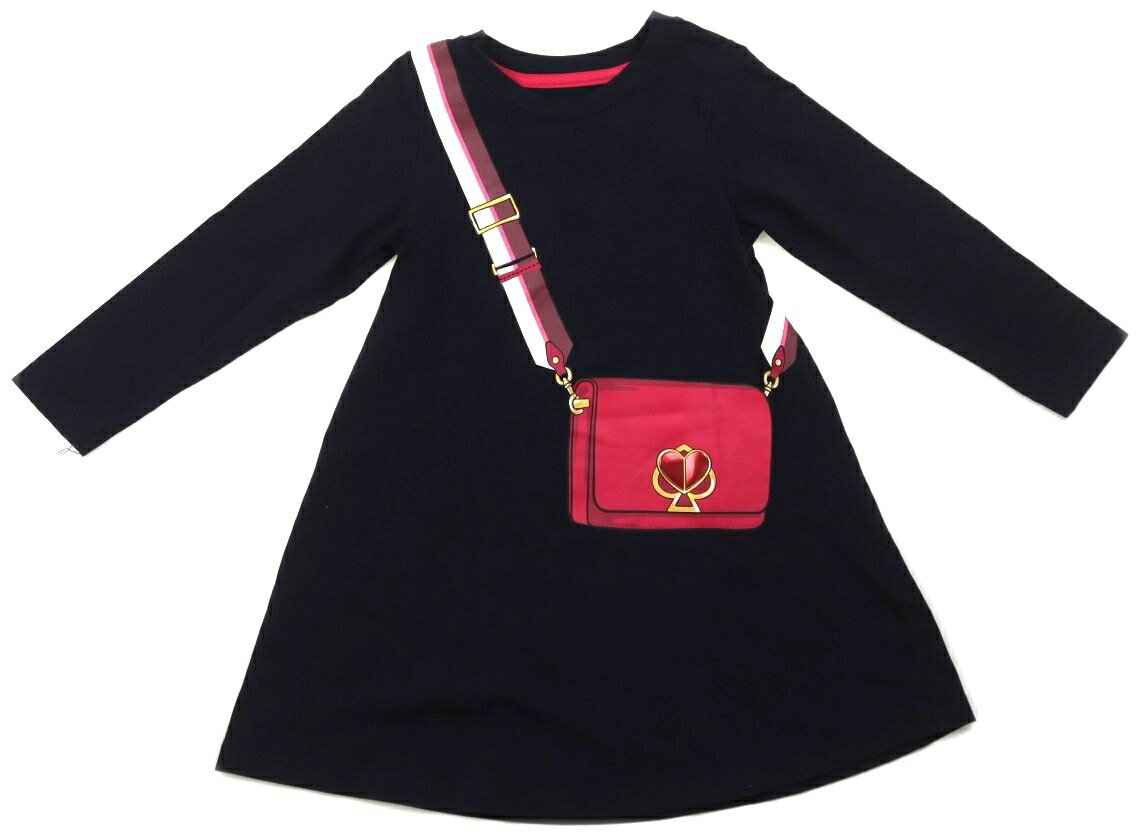 　ブランド 　Kate Spade(ケイトスペード) 　カテゴリー 　ワンピース 　サイズ 　110サイズ 　色 　ネイビー・ピンクバッグプリント 　状態 　★★★ 　記名 　なし 　ジャンル 　Girl コットンポリエステル。裏地なし。若...