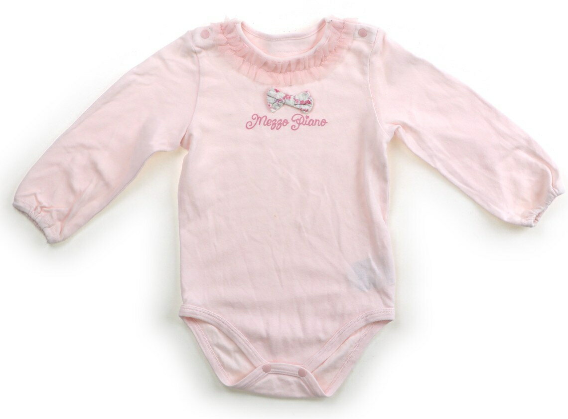 　ブランド 　mezzo piano(メゾピアノ) 　カテゴリー 　ロンパース 　サイズ 　80サイズ 　色 　ライトピンク 　状態 　★★（返品不可） 　記名 　なし 　ジャンル 　Girl 袖口に黒ずみ汚れあり。腹部に1mmのシミがあり...