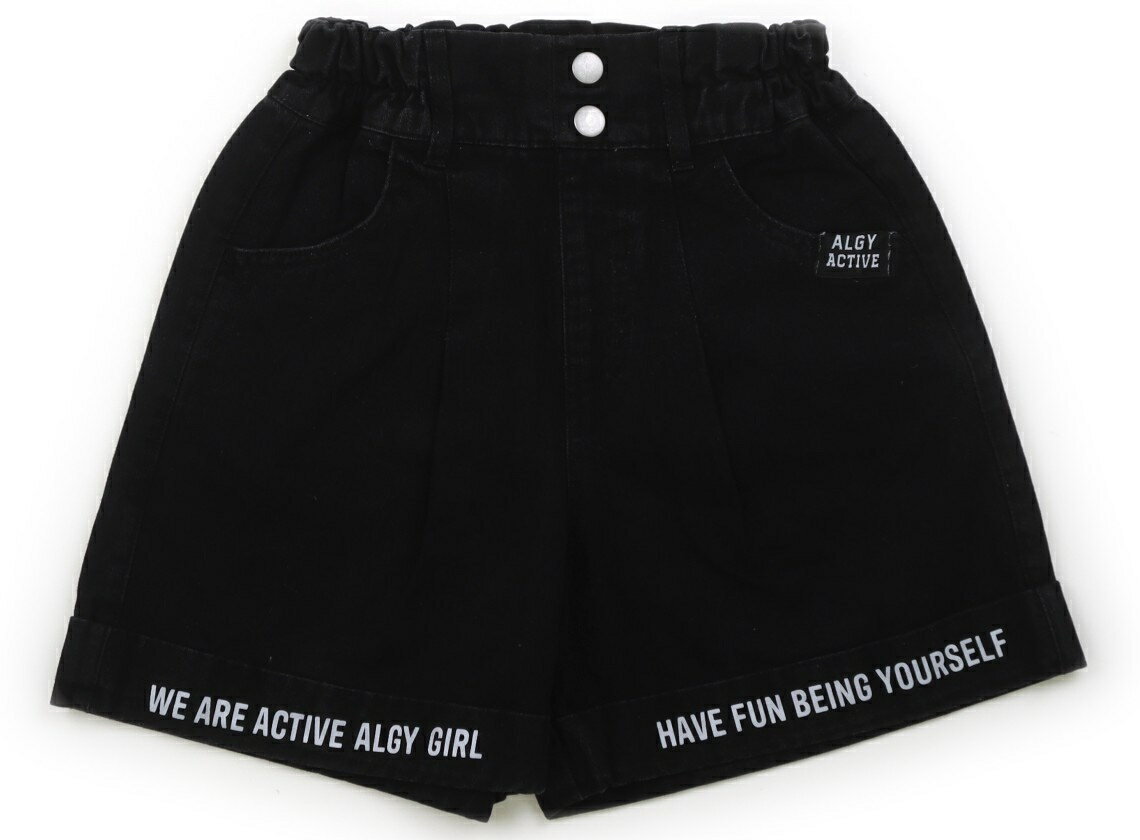 　ブランド 　ALGY(アルジー) 　カテゴリー 　キュロット 　サイズ 　130サイズ 　色 　ブラック・ホワイトロゴ 　状態 　★★（返品不可） 　記名 　なし 　ジャンル 　Girl カラーデニム。ウエストは総ゴムです。全体的に色褪せ...