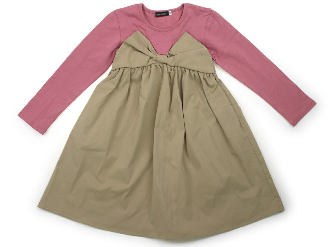 　ブランド 　BeBe(べべ) 　カテゴリー 　ワンピース 　サイズ 　120サイズ 　色 　ピンク・ベージュ 　状態 　★★★★ 　記名 　なし 　ジャンル 　Girl 上身頃はコットン素材、スカートはポリエステル素材。シワがありますが、...