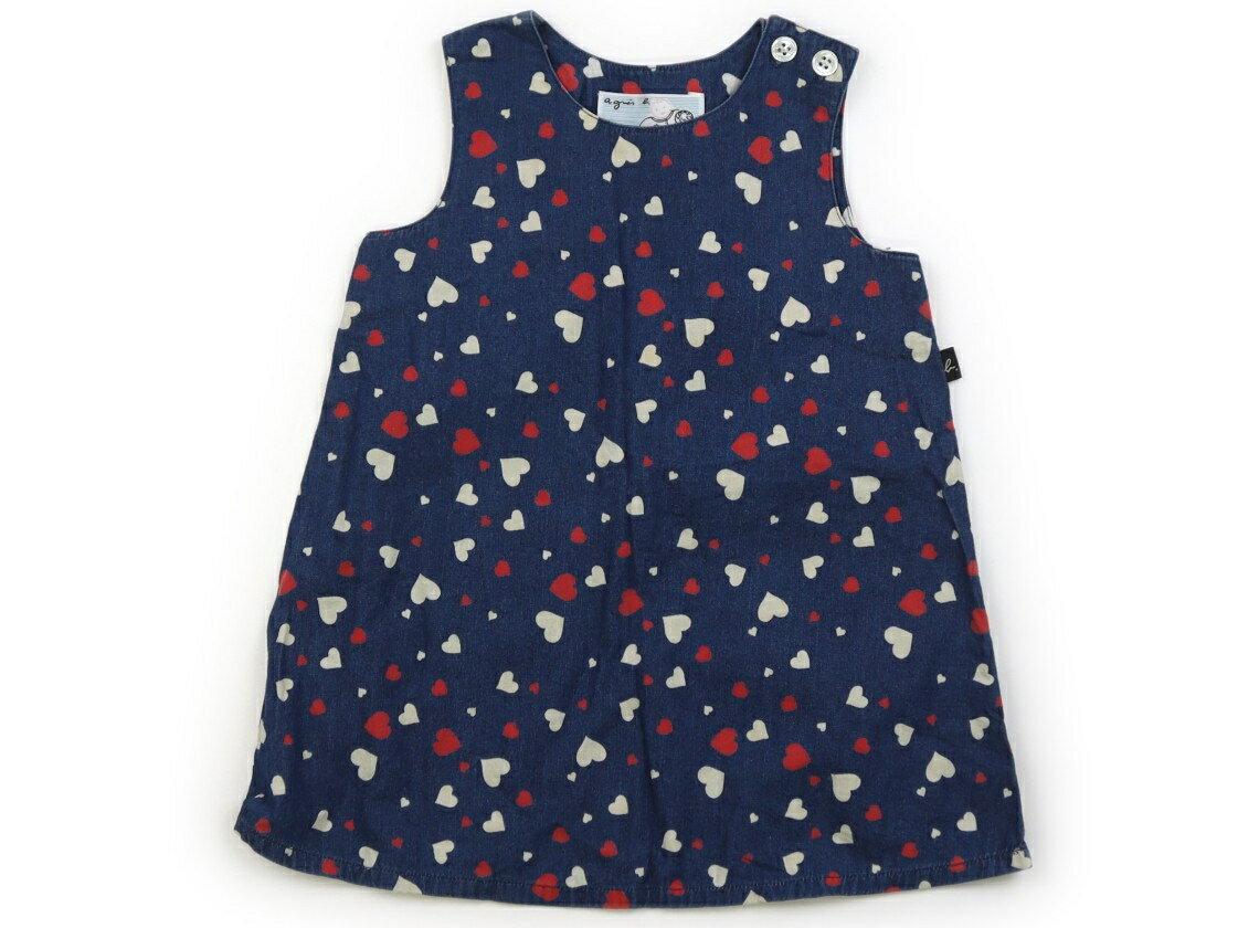 　ブランド 　agnes.b(アニエスベー) 　カテゴリー 　ジャンパースカート 　サイズ 　80サイズ 　色 　ブルー地・ハート柄 　状態 　★★★ 　記名 　なし 　ジャンル 　Girl 実際のサイズ表記は1ansです。裏地なしのダンガ...