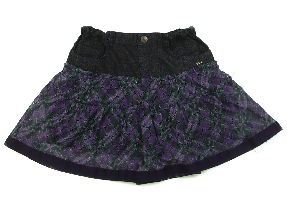 　ブランド 　ANNA SUI(アナスイ) 　カテゴリー 　キュロット 　サイズ 　130サイズ 　色 　ブラック、紫、緑 　状態 　★★★ 　記名 　なし 　ジャンル 　Girl ウエストは総ゴムでサイズ調整ゴムが付いています。薄手デニム...