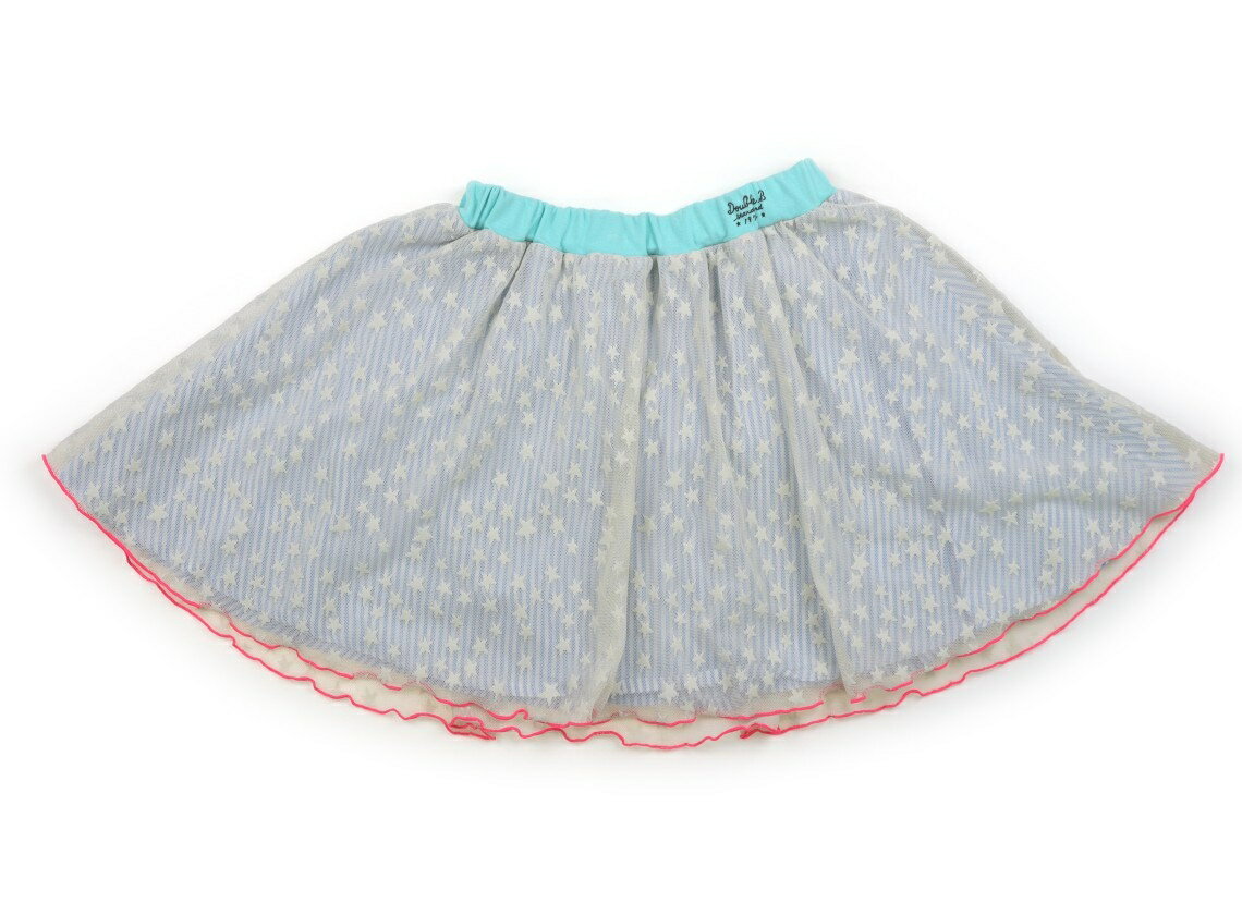 　ブランド 　Double B(ダブルB) 　カテゴリー 　スカート 　サイズ 　140サイズ 　色 　キナリ、サックス、白、ミント 　状態 　★★★ 　記名 　なし 　ジャンル 　Girl 実際のサイズ表記は140-150cm。薄手コット...