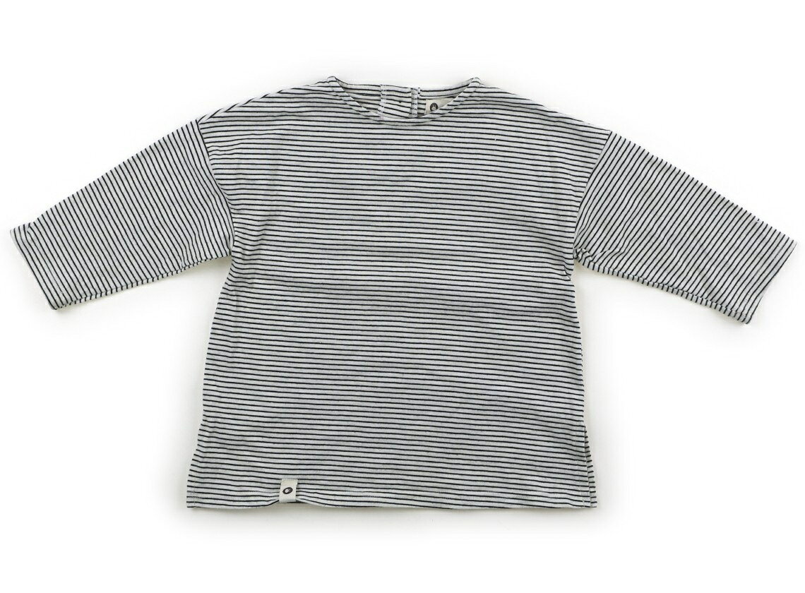 　ブランド 　Arim Closet(アリムクローゼット) 　カテゴリー 　チュニック 　サイズ 　100サイズ 　色 　ホワイト・ブラックボーダー 　状態 　★★★ 　記名 　なし 　ジャンル 　Girl 天竺カットソー。首元にピンクのイ...