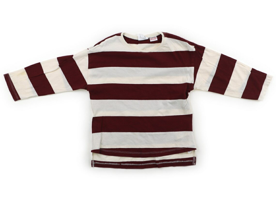 　ブランド 　ZARA(ザラ) 　カテゴリー 　Tシャツ・カットソー 　サイズ 　95サイズ 　色 　ボルドー・アイボリー・ボーダー 　状態 　★★（返品不可） 　記名 　なし 　ジャンル 　Boy 実際のサイズ表記は98cm。若干色褪せ・...