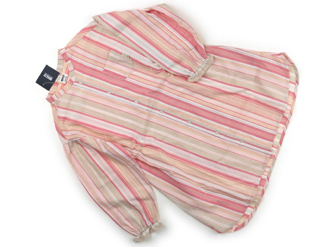 　ブランド 　BREEZE(ブリーズ) 　カテゴリー 　ワンピース 　サイズ 　130サイズ 　色 　ピンク・ベージュストライプ 　状態 　N 　記名 　なし 　ジャンル 　Girl 新品タグ付き。リネン調のポリエステルコットン。 ＊【状態...