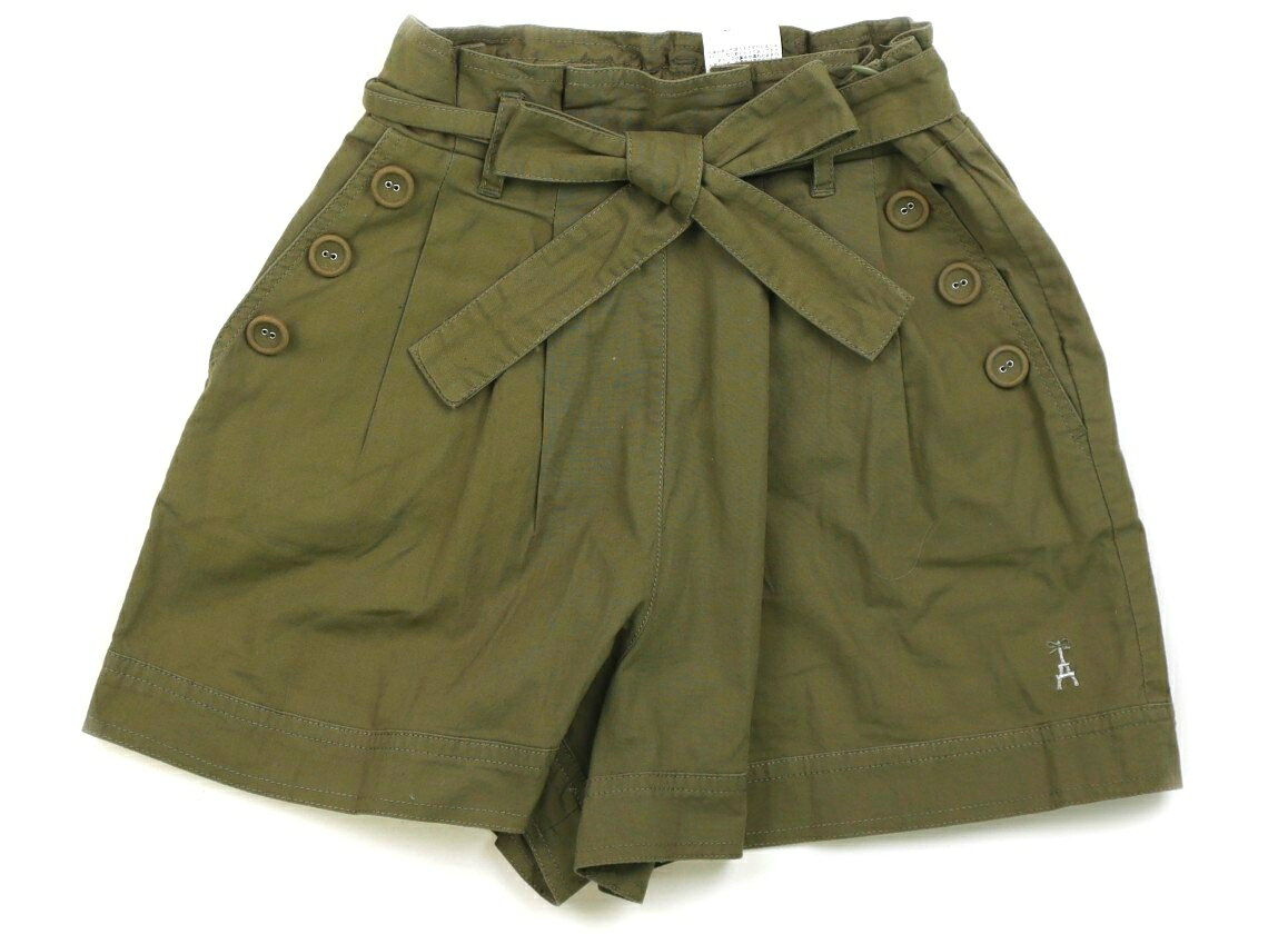 　ブランド 　pom ponette(ポンポネット) 　カテゴリー 　ショートパンツ 　サイズ 　140サイズ 　色 　カーキグリーン 　状態 　★★★ 　記名 　なし 　ジャンル 　Girl 綿素材。ウエストは半分ゴムで調整ボタン付き。脇...