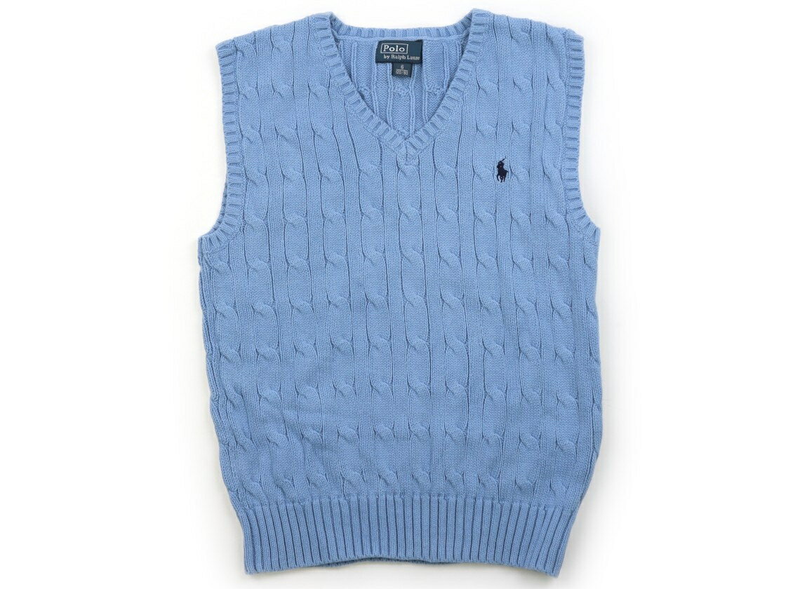 　ブランド 　POLO RALPH LAUREN(ポロラルフローレン) 　カテゴリー 　ベスト 　サイズ 　120サイズ 　色 　ブルー系 　状態 　★★★ 　記名 　なし 　ジャンル 　Boy コットンニット地。毛羽立ちありますが、目立つ...