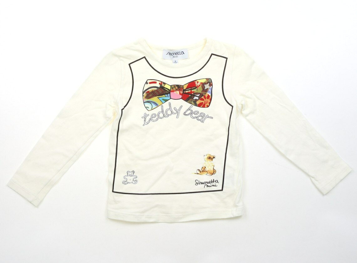 　ブランド 　Simonetta(シモネッタ) 　カテゴリー 　Tシャツ・カットソー 　サイズ 　100サイズ 　色 　リボンホワイト 　状態 　★★★ 　記名 　なし 　ジャンル 　Girl 前に薄い茶色いシミあり。若干の毛羽立ちがありま...