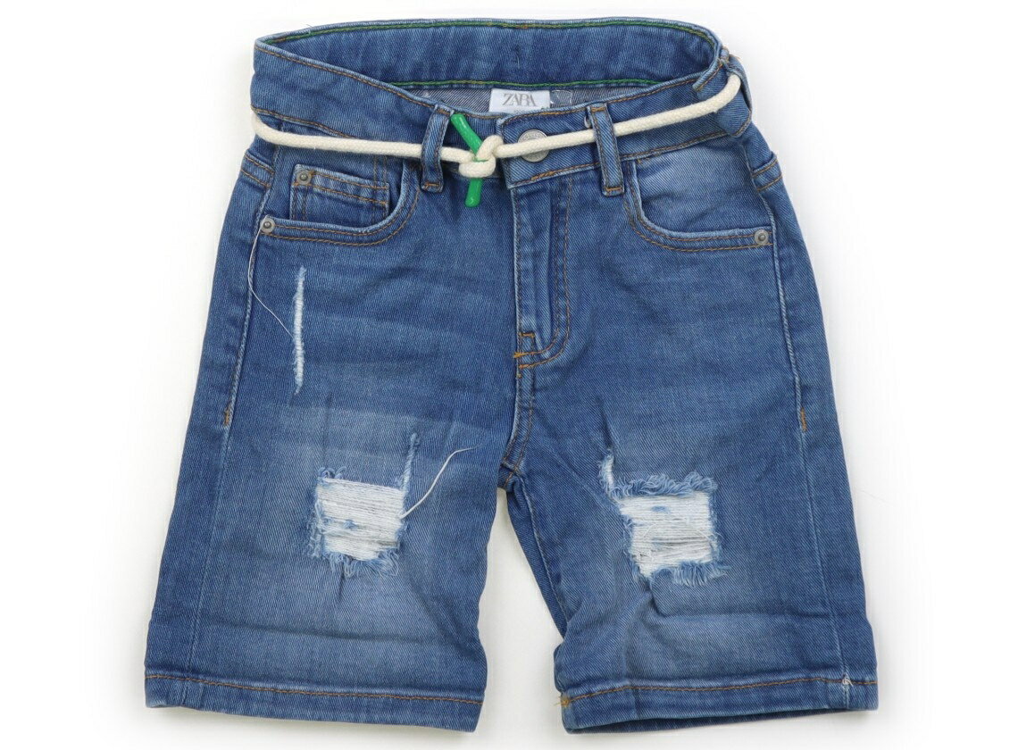　ブランド 　ZARA(ザラ) 　カテゴリー 　ハーフパンツ 　サイズ 　110サイズ 　色 　デニムブルー 　状態 　★★（返品不可） 　記名 　なし 　ジャンル 　Boy 実際のサイズ表記は116cm。スナップボタン、ファスナー開閉。ウ...