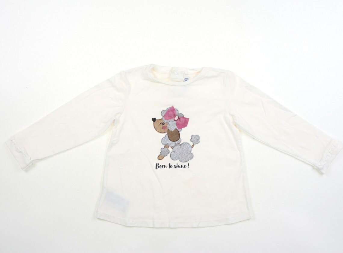 　ブランド 　Mayoral(マヨラル) 　カテゴリー 　Tシャツ・カットソー 　サイズ 　95サイズ 　色 　ホワイト・プードル柄 　状態 　★★（返品不可） 　記名 　なし 　ジャンル 　Girl 実際のサイズ表記は36m/98cm。後...