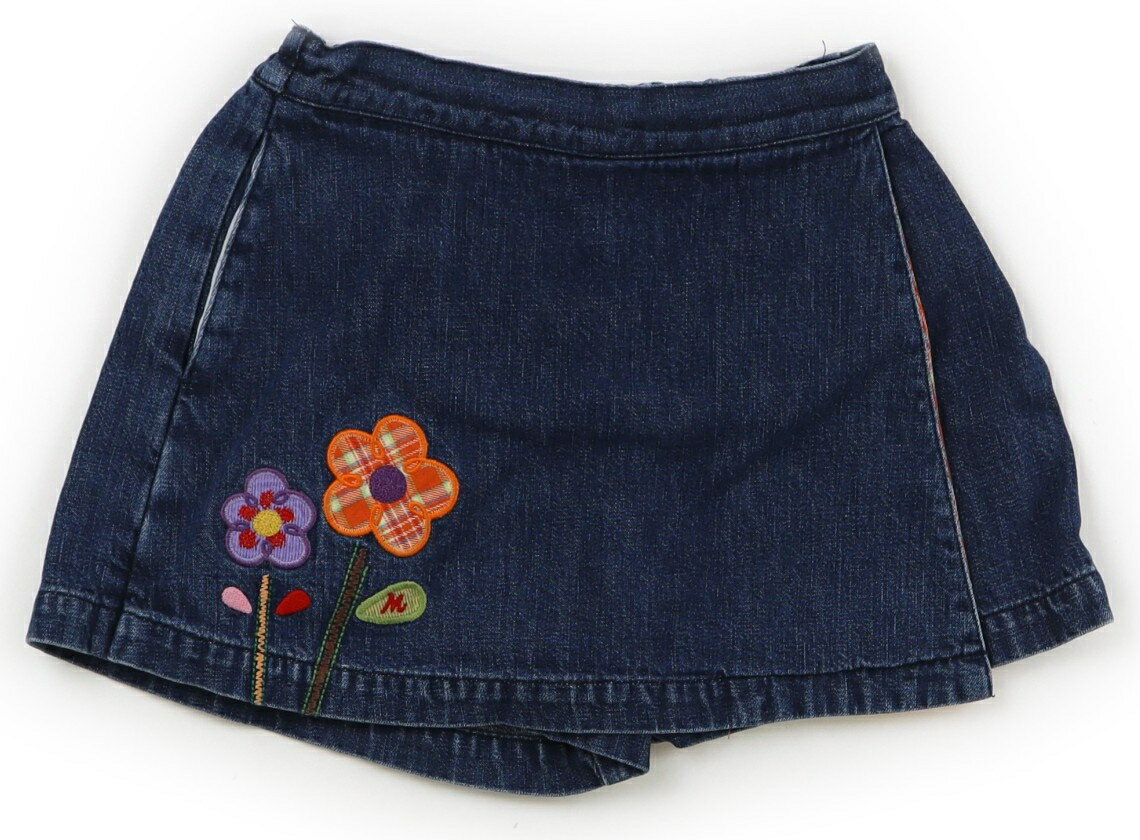 　ブランド 　miki HOUSE(ミキハウス) 　カテゴリー 　キュロット 　サイズ 　110サイズ 　色 　ネイビー、花 　状態 　★★★ 　記名 　なし 　ジャンル 　Girl ウエストは半分ゴム。ラップ型デザインです。デニムに色落ち...