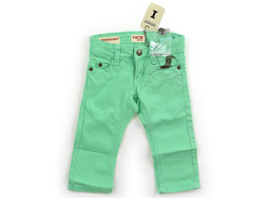 　ブランド 　imps&elfs(インプス アンド エルフス) 　カテゴリー 　パンツ 　サイズ 　70サイズ 　色 　蛍光グリーン 　状態 　N 　記名 　なし 　ジャンル 　Boy 新品タグ付き。実際のサイズ表記は74cm。ウエストはス...