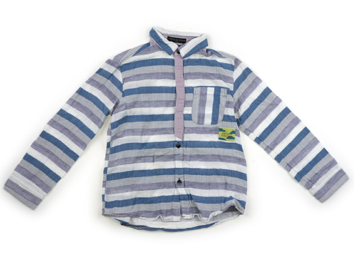 　ブランド 　Zuppa di Zucca(ズッパディズッカ) 　カテゴリー 　シャツ・ブラウス 　サイズ 　130サイズ 　色 　ブルー・ホワイト他・ボーダー 　状態 　★★★ 　記名 　なし 　ジャンル 　Boy 薄手のガーゼ調生地。薄...