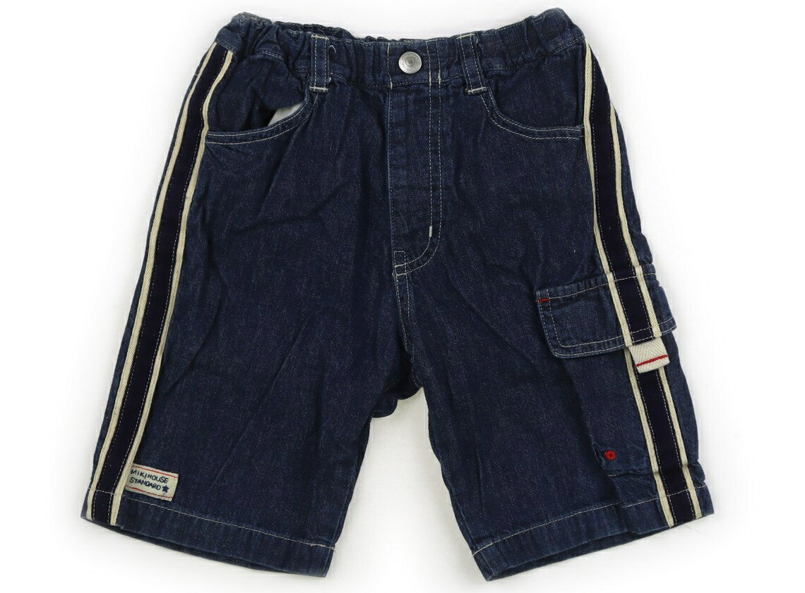 　ブランド 　miki HOUSE(ミキハウス) 　カテゴリー 　ハーフパンツ 　サイズ 　110サイズ 　色 　ブルー 　状態 　★★★ 　記名 　あり（タグ） 　ジャンル 　Boy デニム素材。ウエストは総ゴムです。シワ感・洗いざらし感...