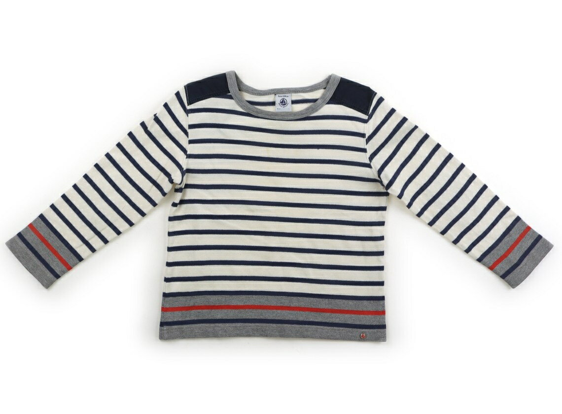 　ブランド 　PETIT BATEAU(プチバトー) 　カテゴリー 　Tシャツ・カットソー 　サイズ 　100サイズ 　色 　オフホワイト×ネイビーボーダー 　状態 　★★（返品不可） 　記名 　なし 　ジャンル 　Boy 実際のサイズ表記...