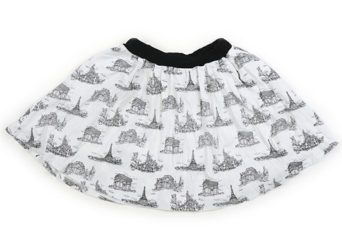 　ブランド 　BeBe(べべ) 　カテゴリー 　スカート 　サイズ 　130サイズ 　色 　ホワイト・総柄 　状態 　★★（返品不可） 　記名 　なし 　ジャンル 　Girl コットン素材。ウエストは総ゴムです。ウエストゴムがねじれています...