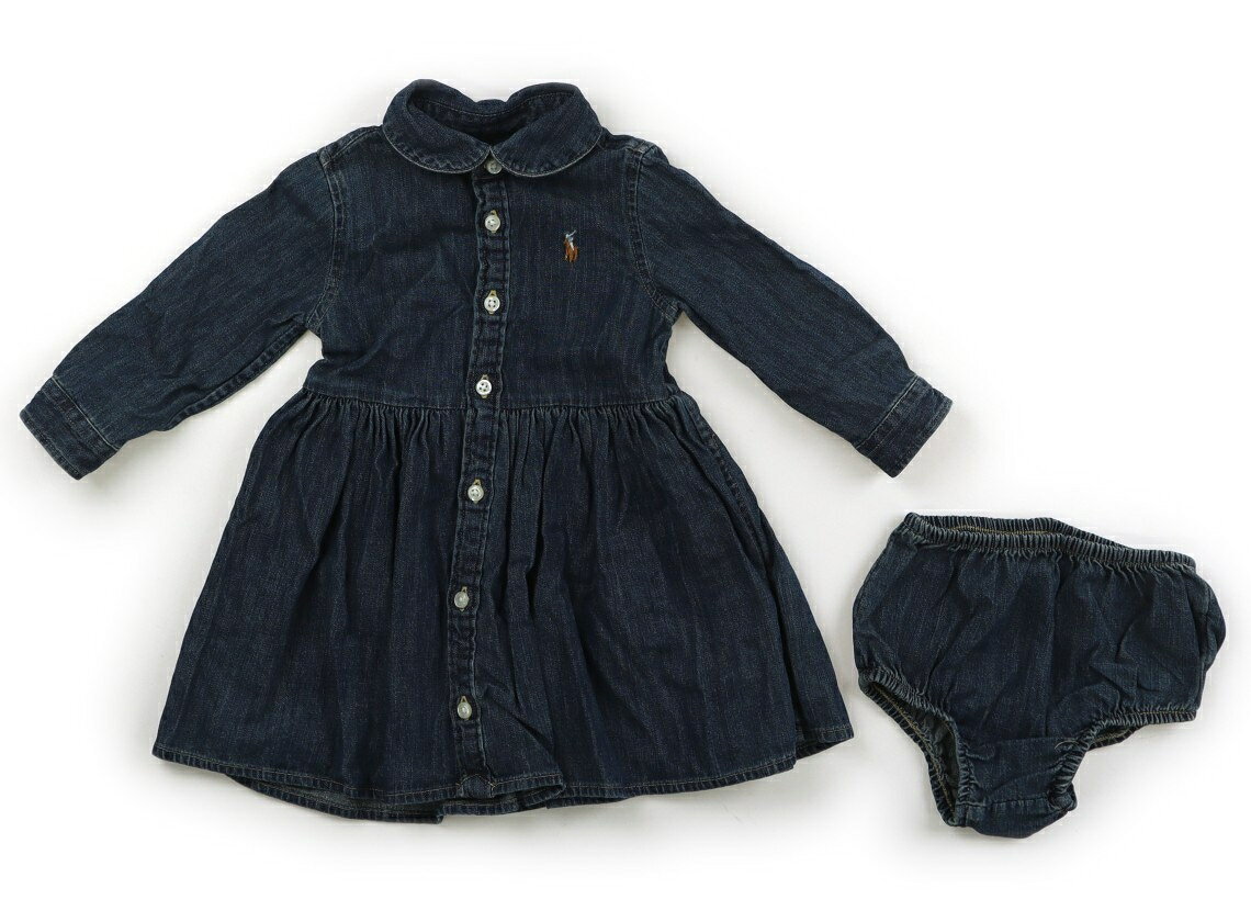 　ブランド 　Ralph Lauren(ラルフローレン) 　カテゴリー 　ワンピース 　サイズ 　70サイズ 　色 　ネイビー 　状態 　★★★ 　記名 　なし 　ジャンル 　Girl ダンガリー素材。実際のサイズ表記は6M/70です。裏地...
