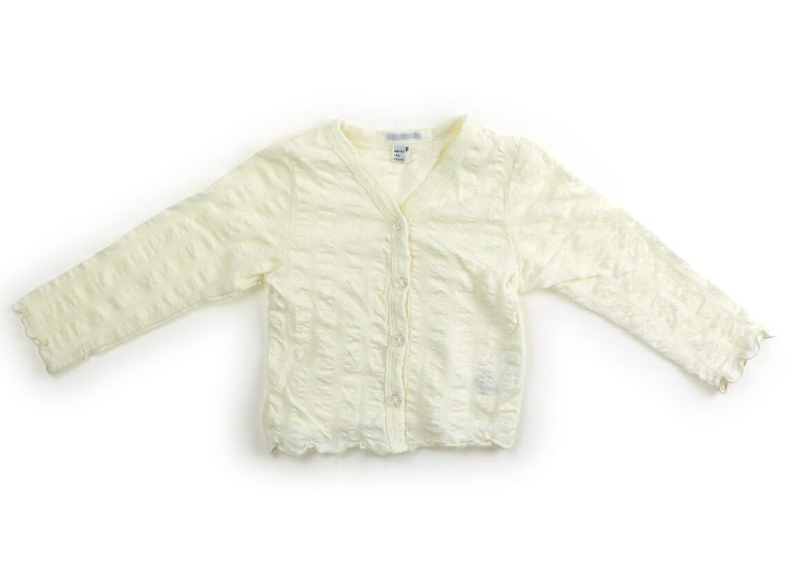 　ブランド 　apres les cours(アプレレクール) 　カテゴリー 　カーディガン 　サイズ 　90サイズ 　色 　キナリ系 　状態 　★★（返品不可） 　記名 　あり（本体） 　ジャンル 　Girl ボタンホールです。綿100％...