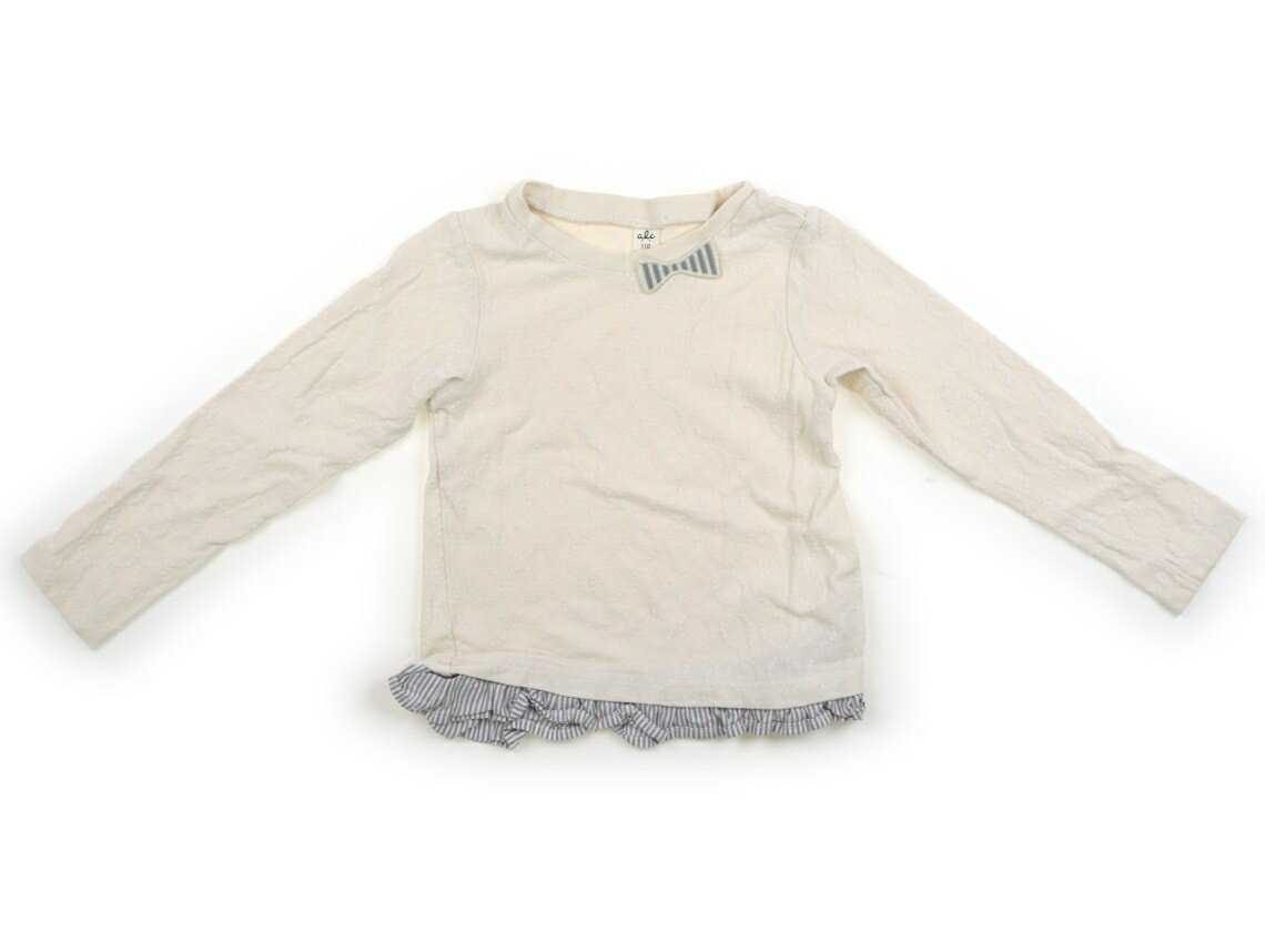 　ブランド 　apres les cours(アプレレクール) 　カテゴリー 　Tシャツ・カットソー 　サイズ 　110サイズ 　色 　生成り・グレーストライプ 　状態 　★★（返品不可） 　記名 　なし 　ジャンル 　Girl サークルジ...