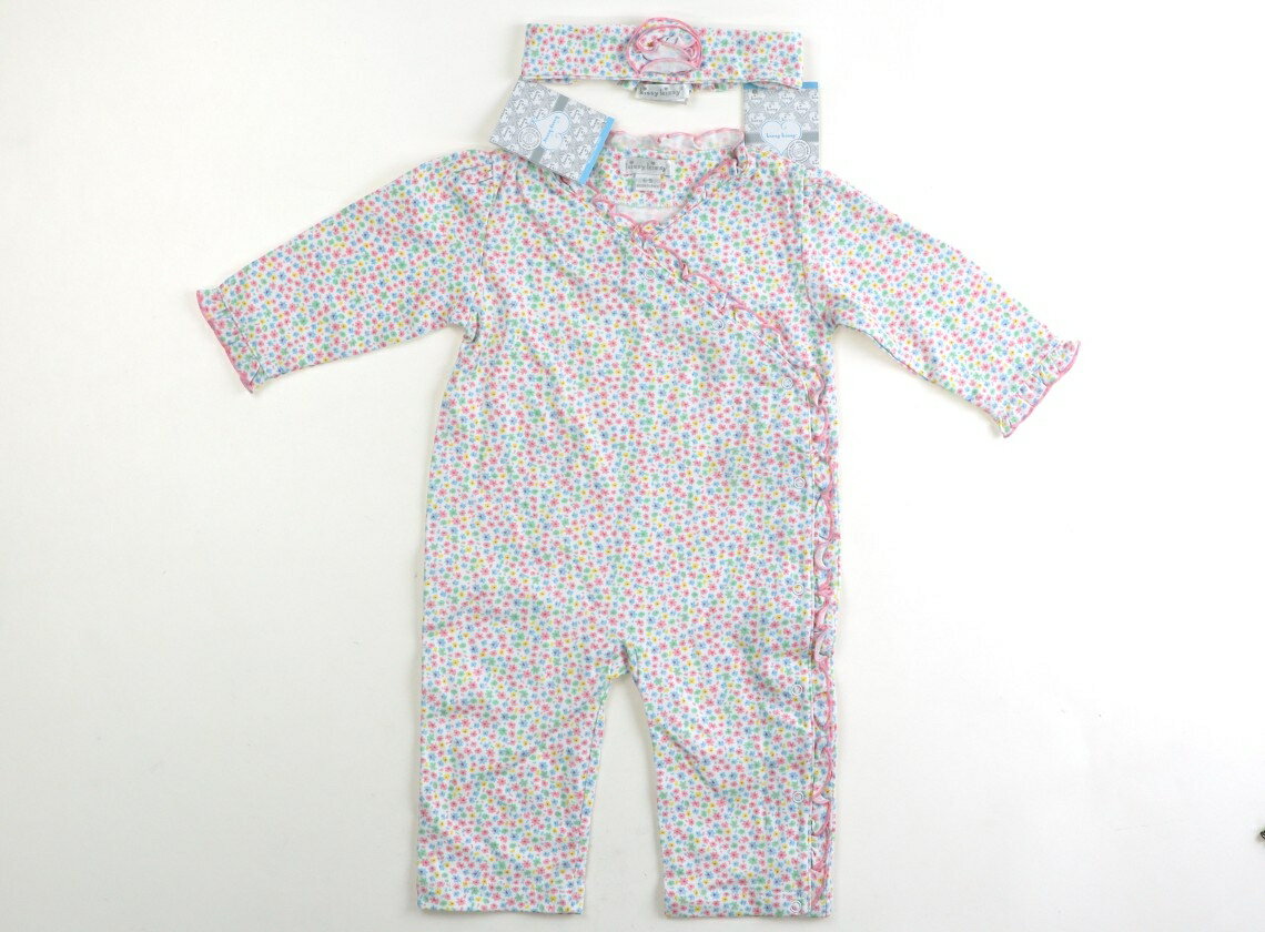 　ブランド 　kissy kissy(キッシーキッシー) 　カテゴリー 　カバーオール 　サイズ 　70サイズ 　色 　ピンク、水色、グリーン、花柄 　状態 　N 　記名 　なし 　ジャンル 　Girl 実際のサイズ表記は6-9。綿素材。ヘ...