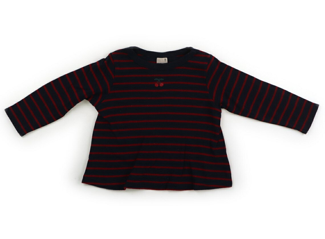 　ブランド 　petit main(プティマイン) 　カテゴリー 　Tシャツ・カットソー 　サイズ 　90サイズ 　色 　紺、赤 　状態 　★★★ 　記名 　なし 　ジャンル 　Girl 全体的にややヨレと毛羽立ちあり。綿カットソーです。 ...