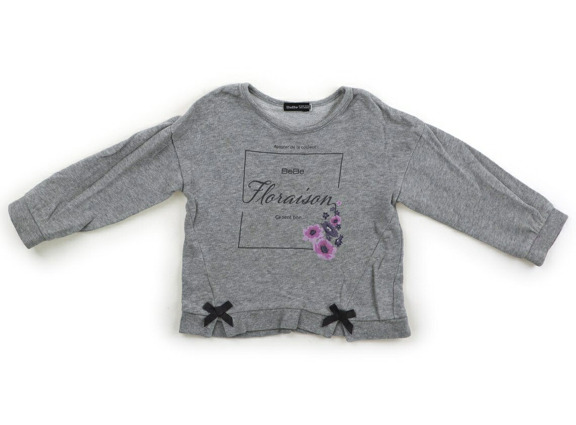 　ブランド 　BeBe(べべ) 　カテゴリー 　トレーナー・プルオーバー 　サイズ 　100サイズ 　色 　グレー、ピンク、花柄 　状態 　★★（返品不可） 　記名 　なし 　ジャンル 　Girl 品質タグにシールはがし跡のノリ残りあり。袖...