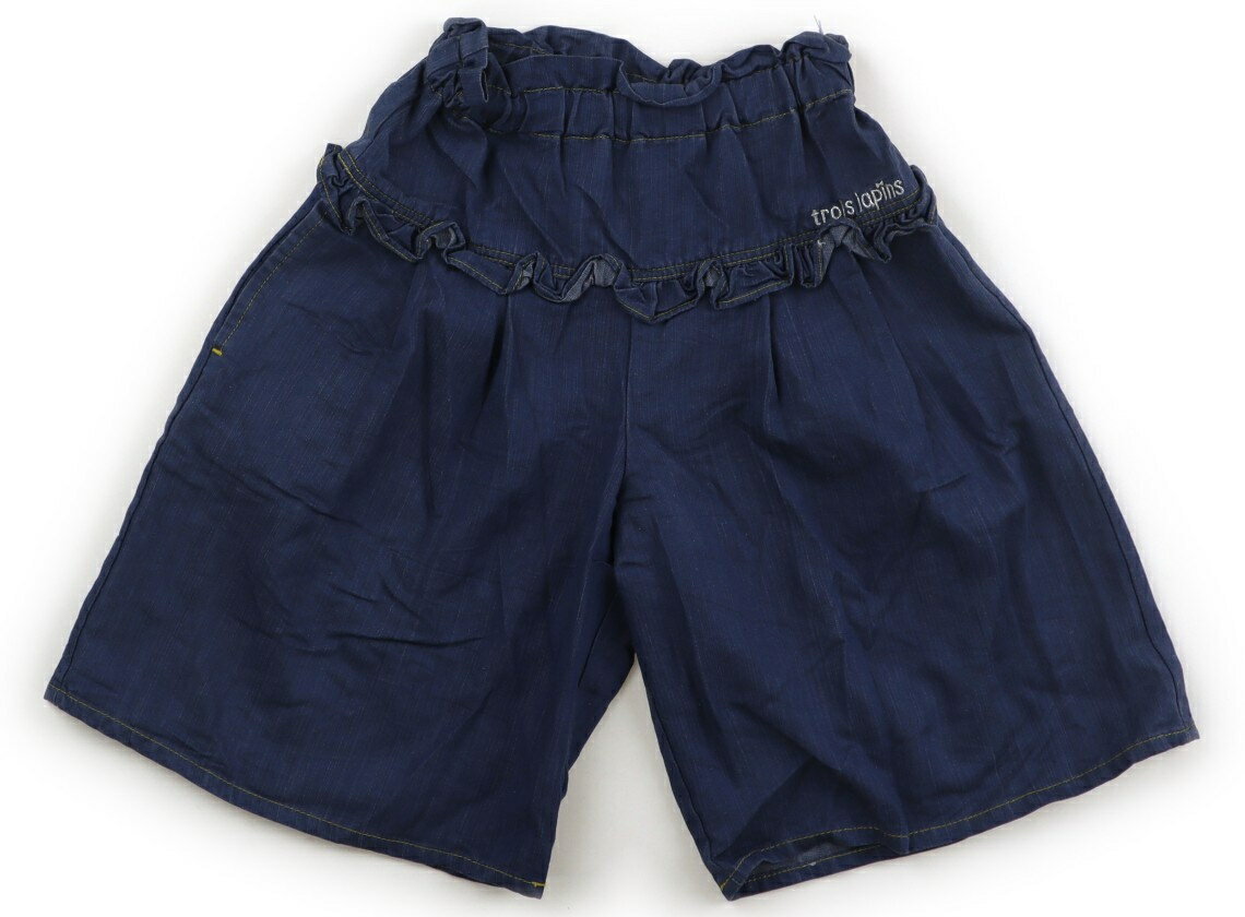 　ブランド 　troislapins(トロワラパン) 　カテゴリー 　キュロット 　サイズ 　110サイズ 　色 　ブルー・シルバー 　状態 　★★★ 　記名 　なし 　ジャンル 　Girl 薄手のレーヨン・ポリエステル素材。ウェストゴムで...