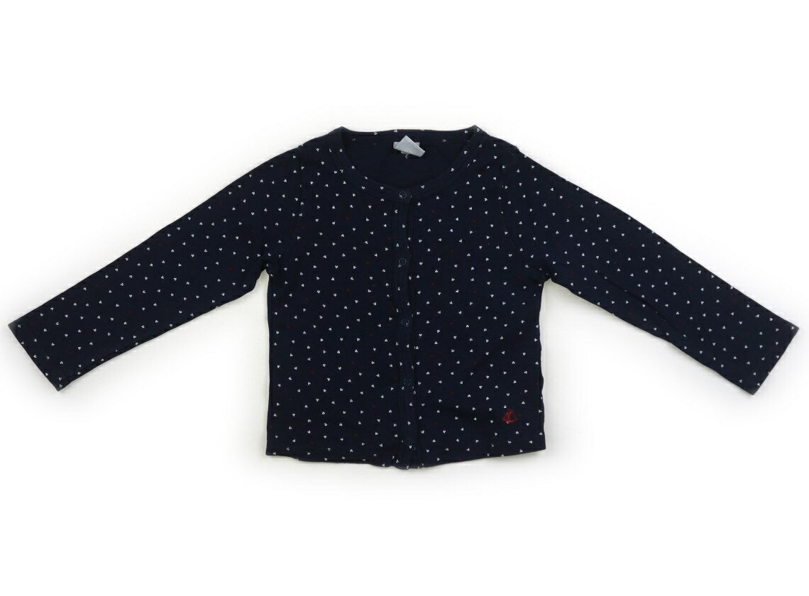 　ブランド 　PETIT BATEAU(プチバトー) 　カテゴリー 　カーディガン 　サイズ 　95サイズ 　色 　ネイビー　ハート柄 　状態 　★★（返品不可） 　記名 　なし 　ジャンル 　Girl 薄手のトレーナー地。全体的にうっすら...