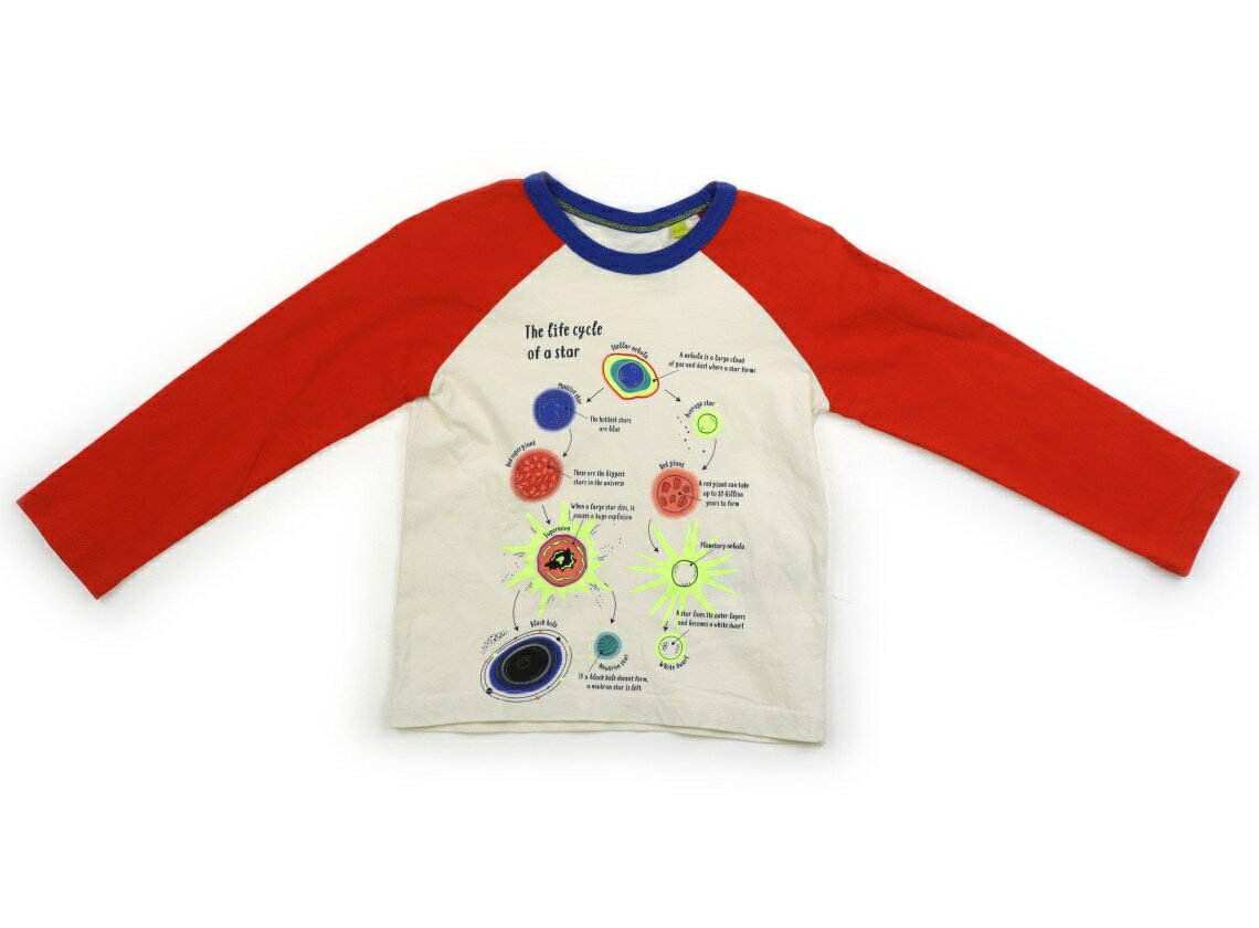 　ブランド 　Mini Boden(ボーデン) 　カテゴリー 　Tシャツ・カットソー 　サイズ 　95サイズ 　色 　クリームイエロー・オレンジ・ブルー 　状態 　★★★ 　記名 　なし 　ジャンル 　Girl 2-3Y/98CM表記。裾に...