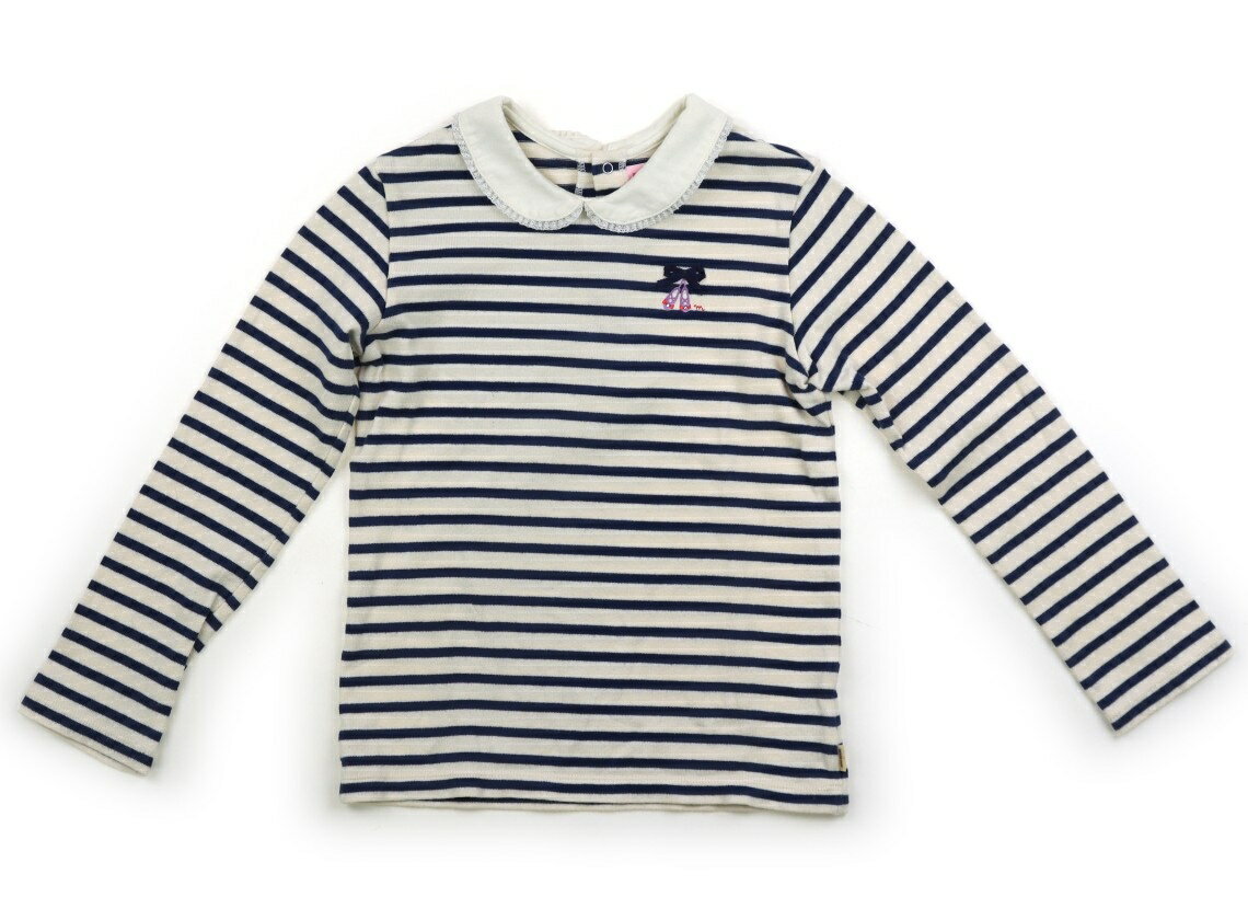 　ブランド 　miki HOUSE(ミキハウス) 　カテゴリー 　Tシャツ・カットソー 　サイズ 　130サイズ 　色 　オフホワイト・ブルー・ボーダー 　状態 　★★★ 　記名 　なし 　ジャンル 　Girl 襟は取り外し不可。しっかりと...