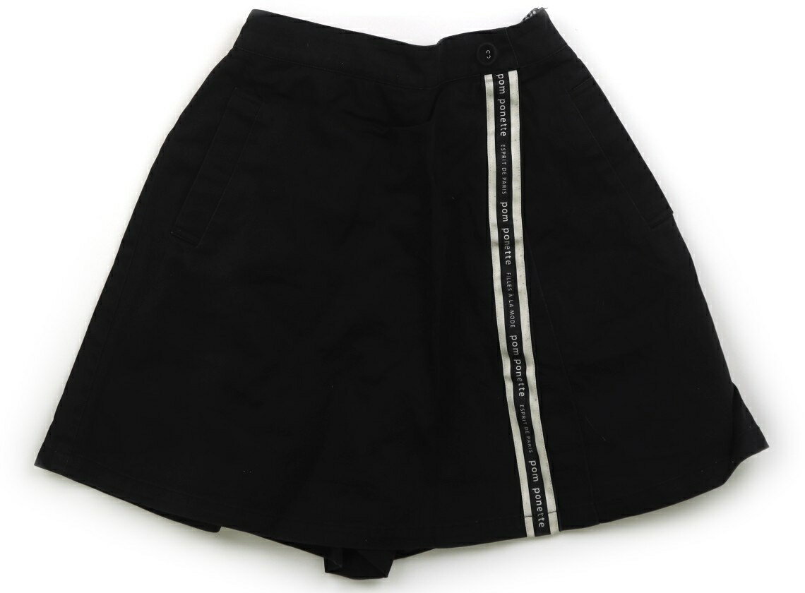 　ブランド 　pom ponette(ポンポネット) 　カテゴリー 　キュロット 　サイズ 　150サイズ 　色 　ブラック・ホワイトライン 　状態 　★★（返品不可） 　記名 　なし 　ジャンル 　Girl コットン布帛地。脇ファスナーあ...
