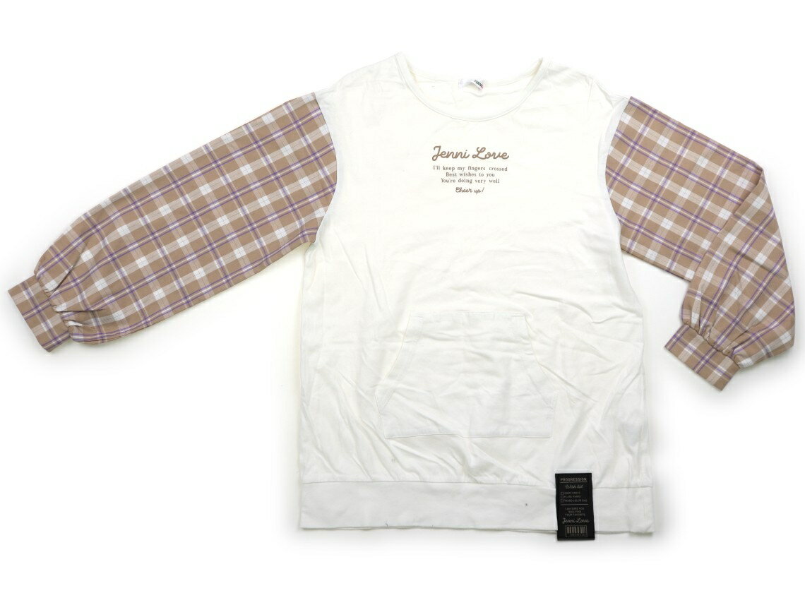 　ブランド 　JENNI(ジェニィ) 　カテゴリー 　Tシャツ・カットソー 　サイズ 　150サイズ 　色 　アイボリー・ベージュチェック 　状態 　★★★ 　記名 　なし 　ジャンル 　Girl 実際のサイズ表記はMです。タグが裏返しにつ...
