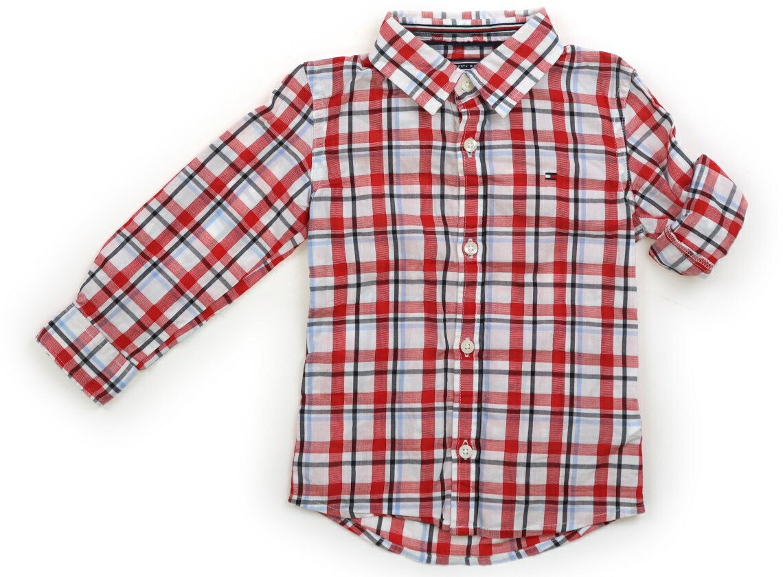 　ブランド 　Tommy Hilfiger(トミーヒルフィガー) 　カテゴリー 　シャツ・ブラウス 　サイズ 　90サイズ 　色 　オフ・レッドチェック 　状態 　★★★ 　記名 　なし 　ジャンル 　Girl 袖にロールアップ用のタブ付き...