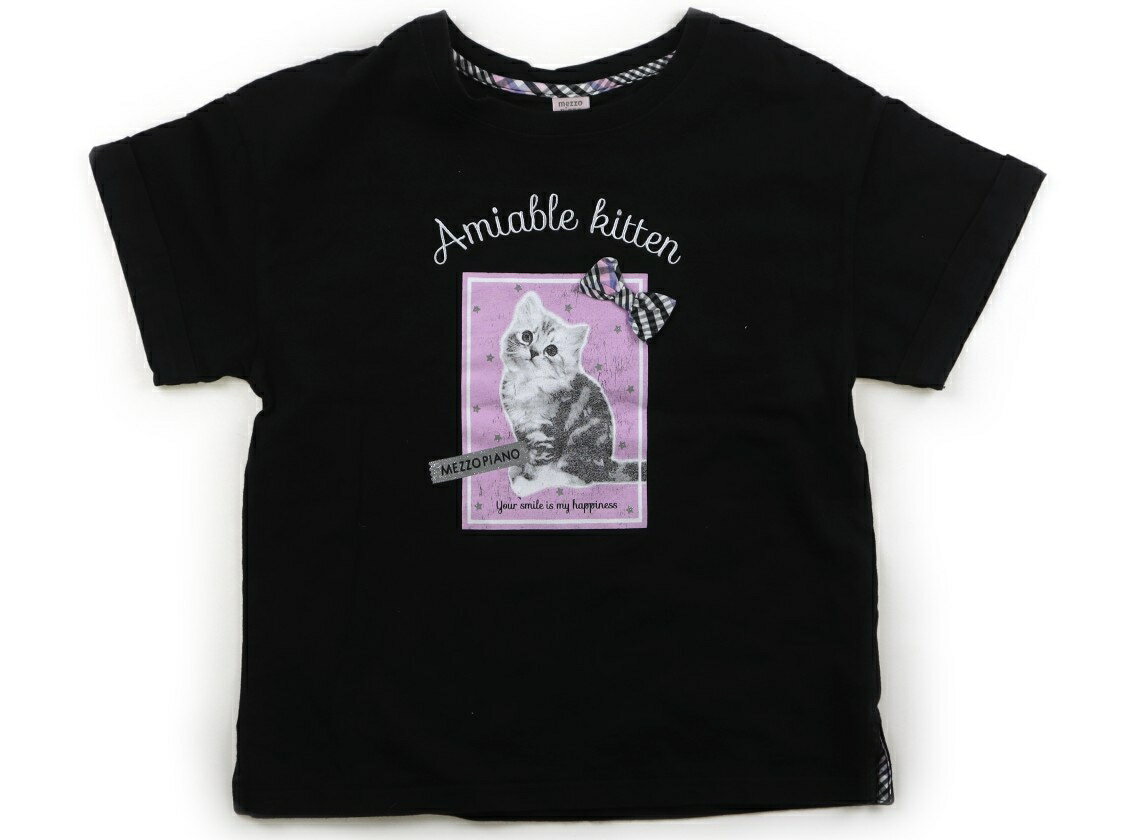 　ブランド 　mezzo piano(メゾピアノ) 　カテゴリー 　Tシャツ・カットソー 　サイズ 　150サイズ 　色 　黒 　状態 　★★（返品不可） 　記名 　なし 　ジャンル 　Girl カットソーです。プリントにかなりひび割れあり...