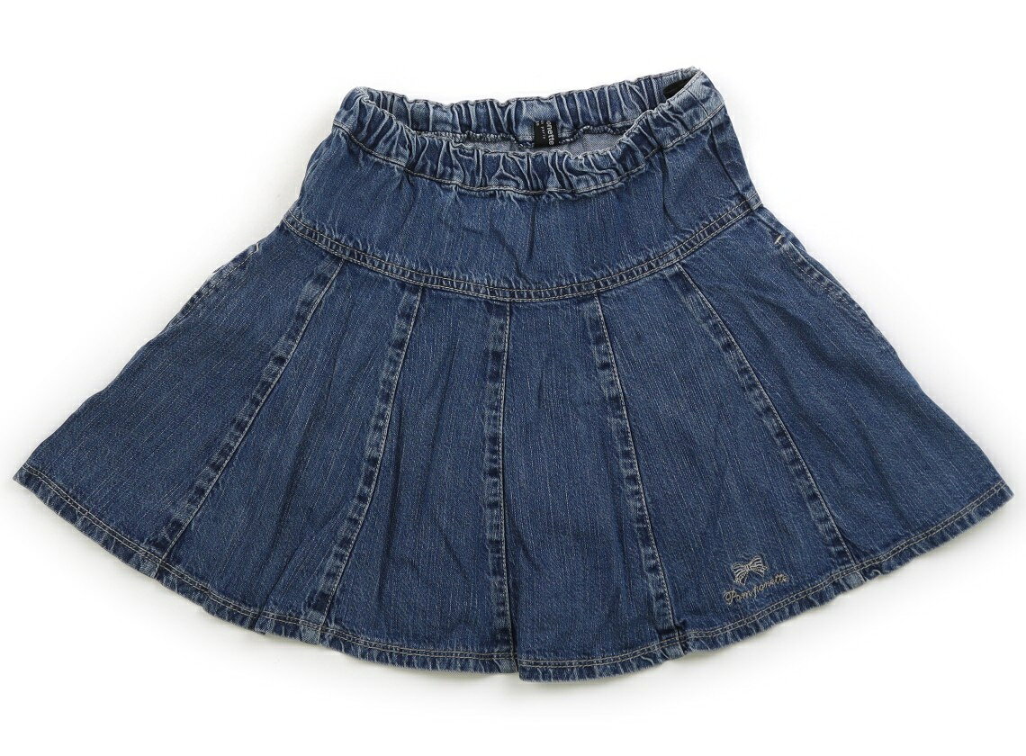 　ブランド 　pom ponette(ポンポネット) 　カテゴリー 　スカート 　サイズ 　130サイズ 　色 　ライトブルー 　状態 　★★（返品不可） 　記名 　なし 　ジャンル 　Girl デニム生地。サイズ調整ゴムが付いています。使...