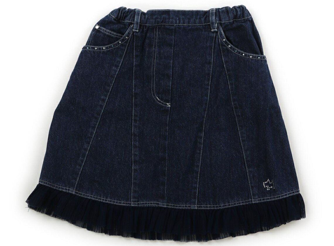 　ブランド 　pom ponette(ポンポネット) 　カテゴリー 　スカート 　サイズ 　140サイズ 　色 　インディゴ 　状態 　★★★ 　記名 　あり（タグ） 　ジャンル 　Girl ウエストはサイズ調整ゴムが付いています。ストレッ...
