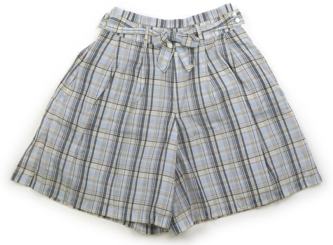 　ブランド 　pom ponette(ポンポネット) 　カテゴリー 　キュロット 　サイズ 　160サイズ 　色 　ライトブルー・ベージュ他・チェック 　状態 　★★★ 　記名 　なし 　ジャンル 　Girl ポリエステル・コットン素材の薄...