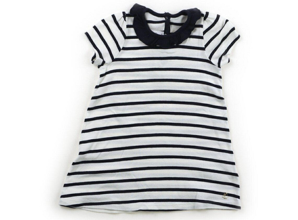 　ブランド 　PETIT BATEAU(プチバトー) 　カテゴリー 　ワンピース 　サイズ 　80サイズ 　色 　ホワイト・ネイビー・ボーダー 　状態 　★★★ 　記名 　なし 　ジャンル 　Girl 実際のサイズ表記は、18m。後ろボタン...